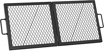 Amazon.com : only fire Foldable X-Marks Fire Pit Cooking Grate ...