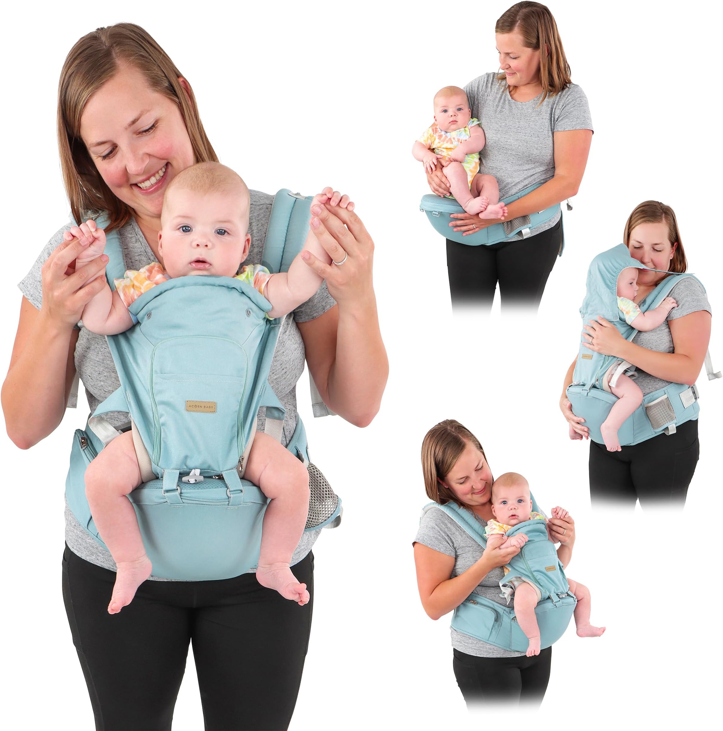 Amazon.com: Ergonomic Baby Carrier with Hip Seat – Newborn to Toddler ...