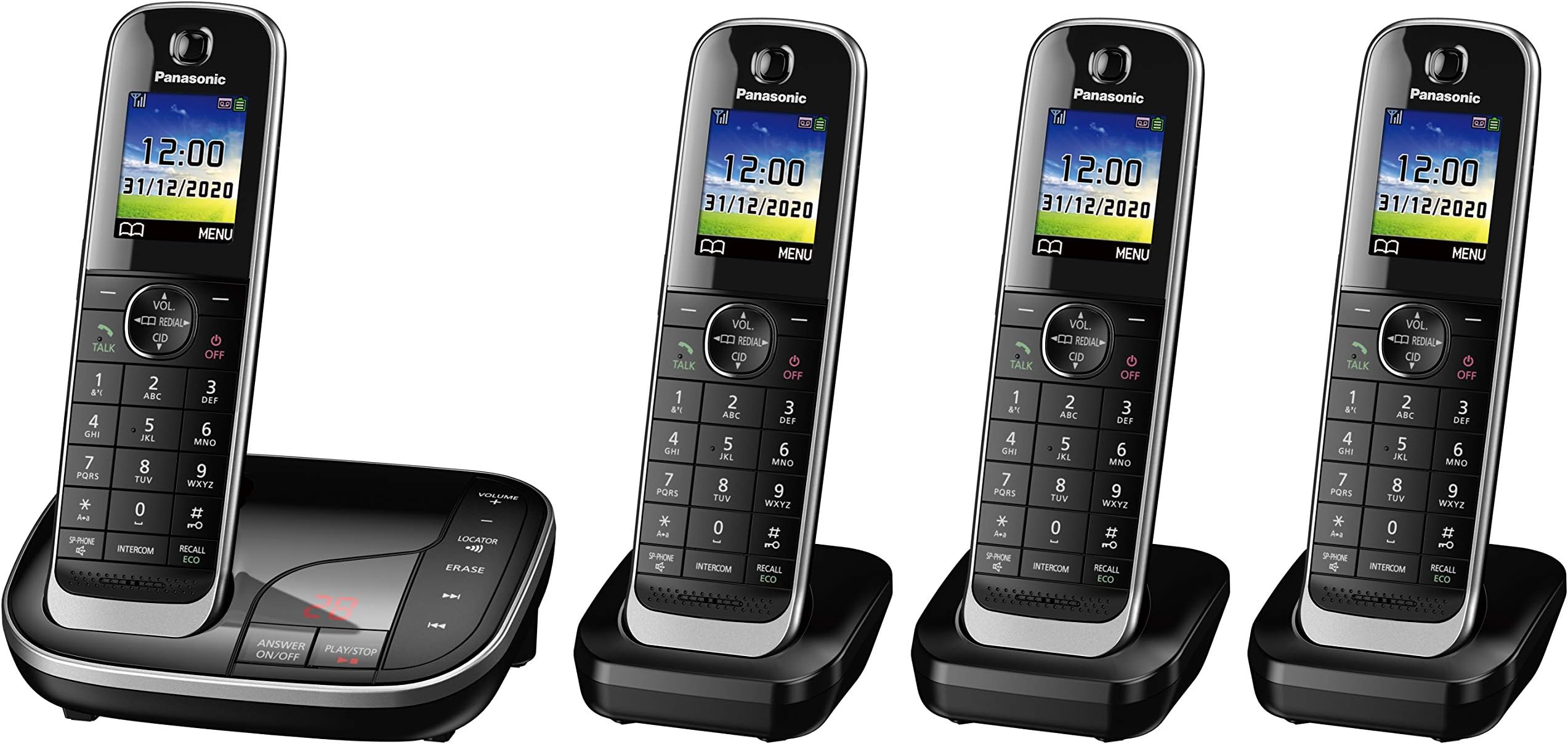 Panasonic KX-TGJ324EB Landline Phone Cordless, House phones, Nuisance ...