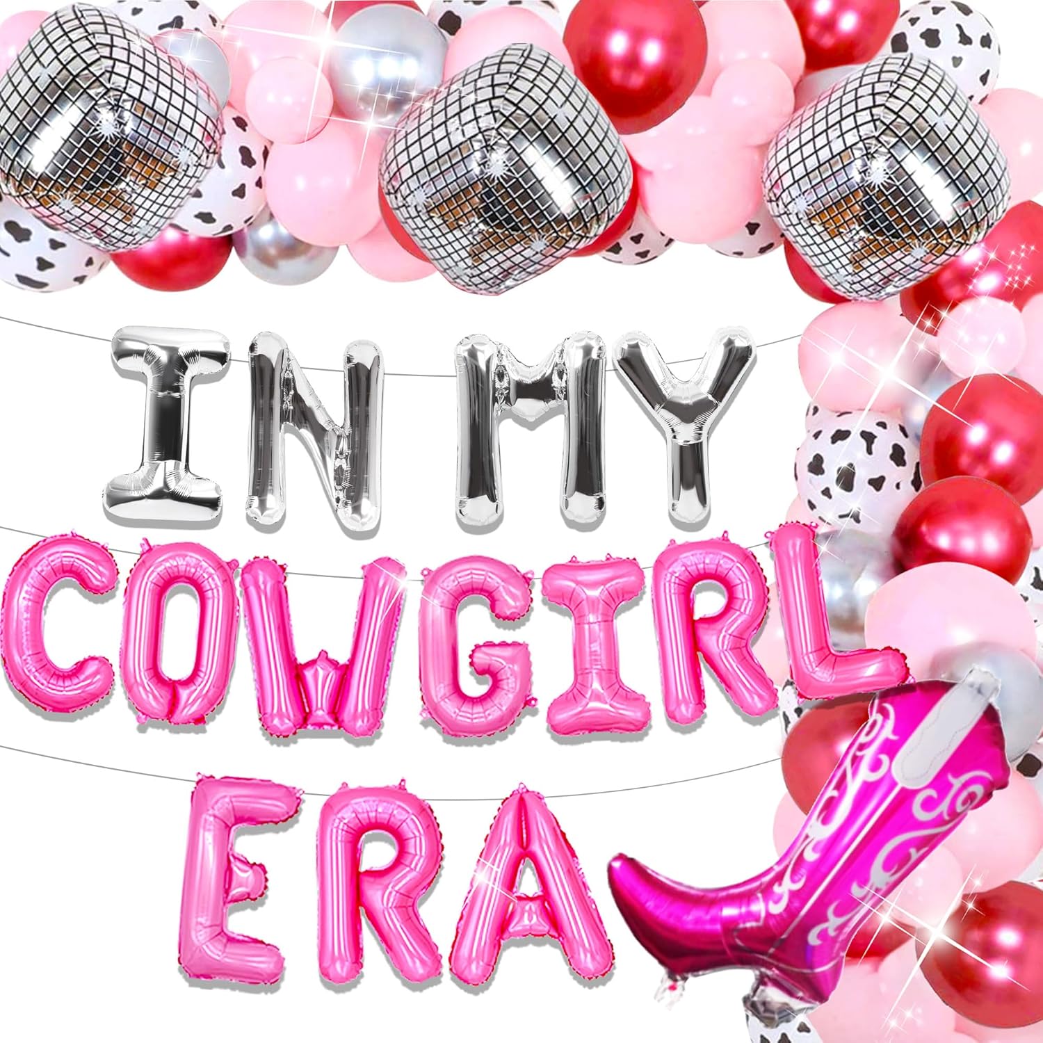 Amazon.com: JeVenis Disco Cowgirl Bachelorette Sign In My Cowgirl Era ...