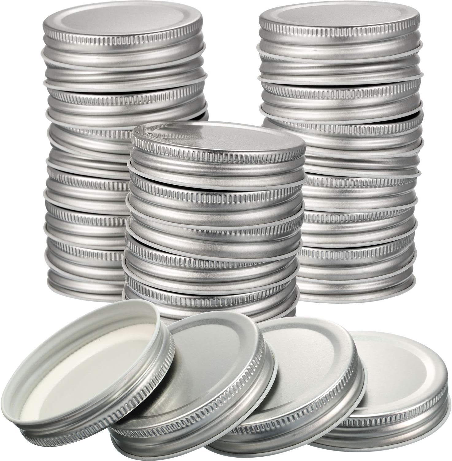 Amazon.com: ZOEYES 50 pcs Regular Mouth Mason Canning Jar Lids ...