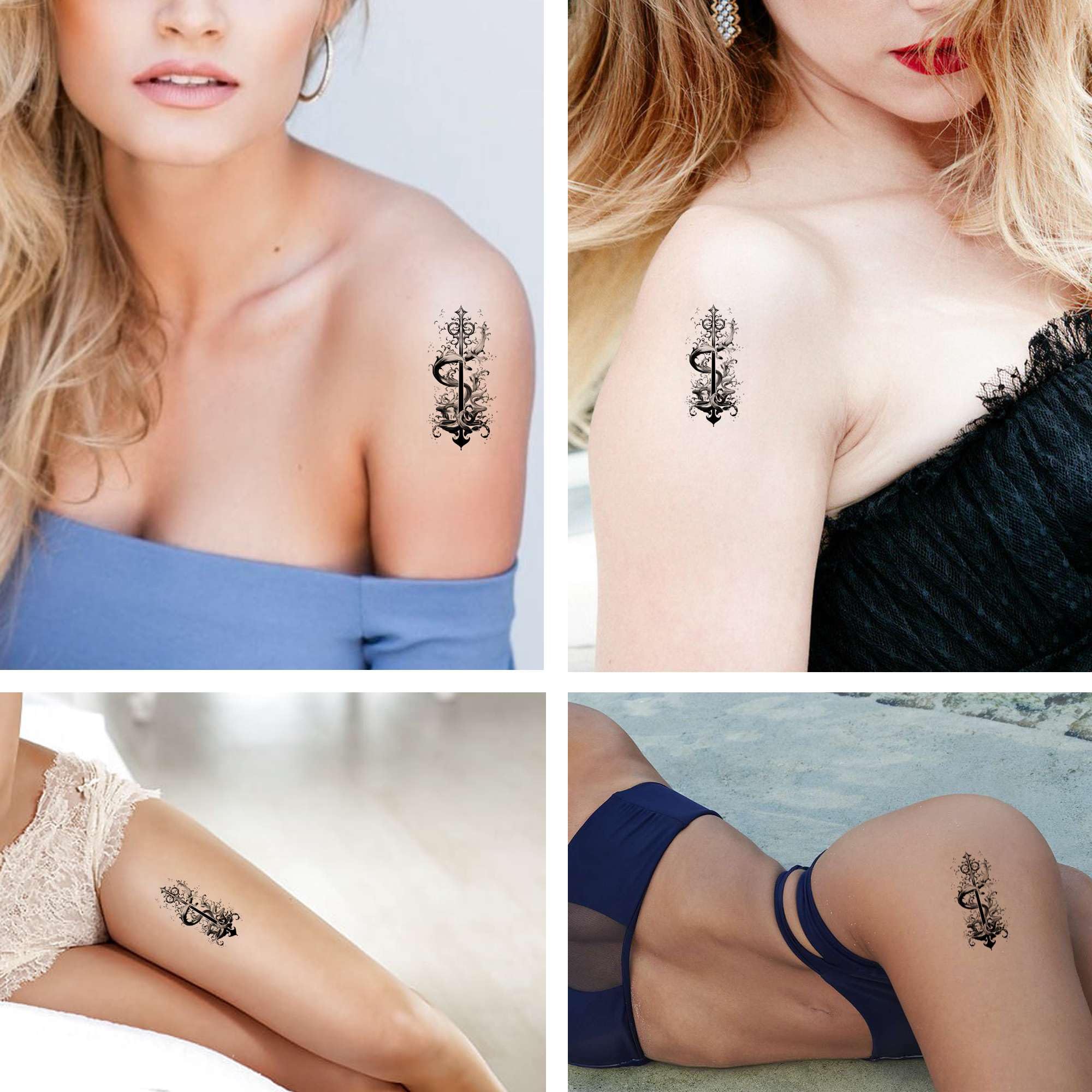 Trident Chest Tattoos