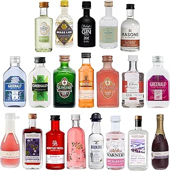 Gin Miniatures Bottles Selection Bundle - Randomly Selected 6 x 5cl ...