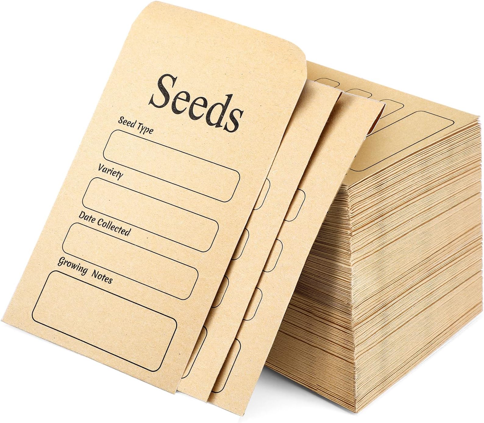 Amazon.com : 200 Pcs Seed Envelopes Resealable Self Sealing Seed ...