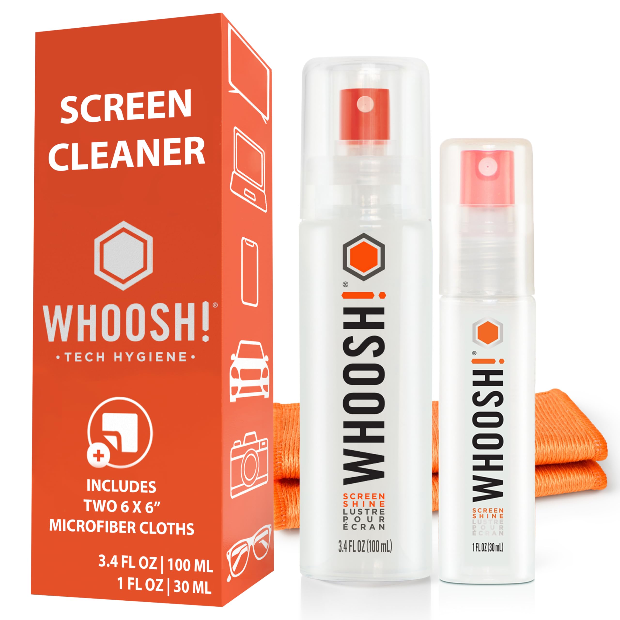 WHOOSH! Screen Cleaner Kit – Best for – Smartphones, iPads, Eyeglasses ...