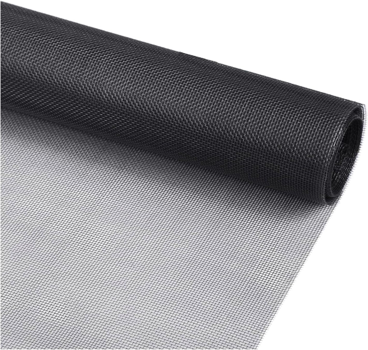 CHAPMAN SUPPLY (48 in. x 50 ft. Black) Fiberglass Screen Roll for ...