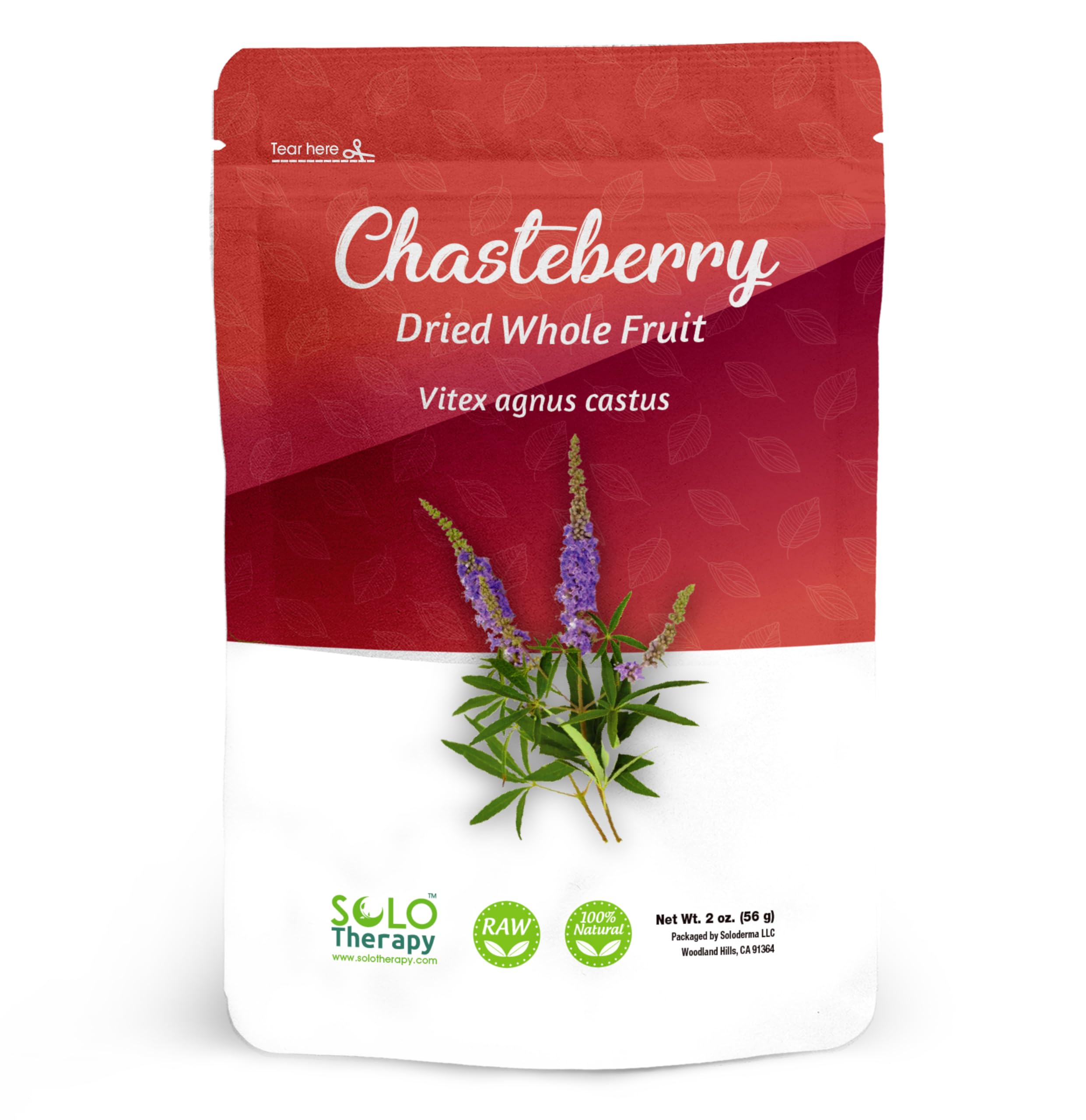 Amazon.com : Chasteberry Vitex Herbal Tea 56 grams- Chasteberry Dried ...