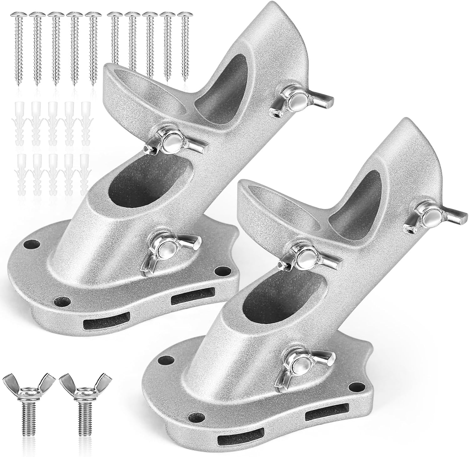 Amazon.com : Flag Pole Holder, Anovo Flag Pole Brackets Mount Outside ...