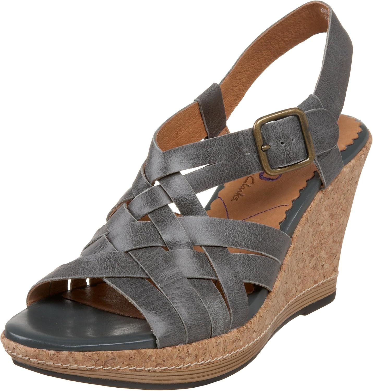 Amazon.com | Clarks Indigo Women's Plover Sandal,Steel Blue,5.5 M US ...