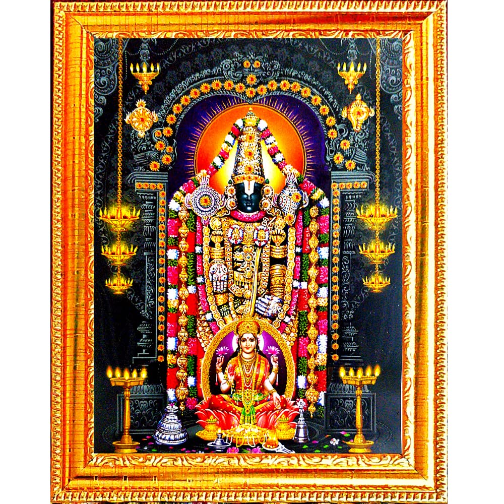 Suninow God Tirupati Balaji Photo Frame Religious Framed Painting For ...