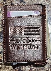 Amazon.com: MID WEST RANGE Minimalist Pop Up Wallet for Men - Leather ...