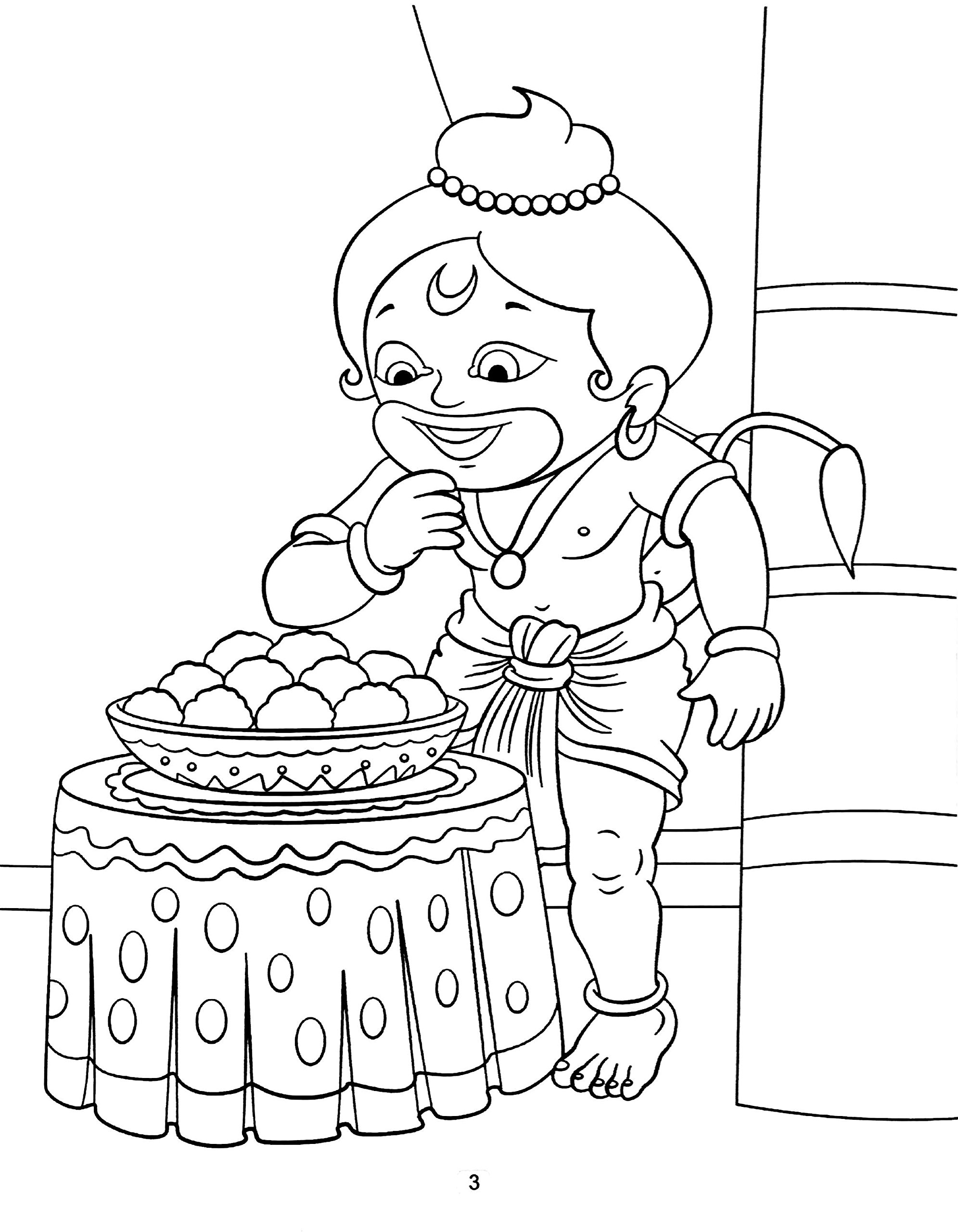 Bal Hanuman Coloring Pages