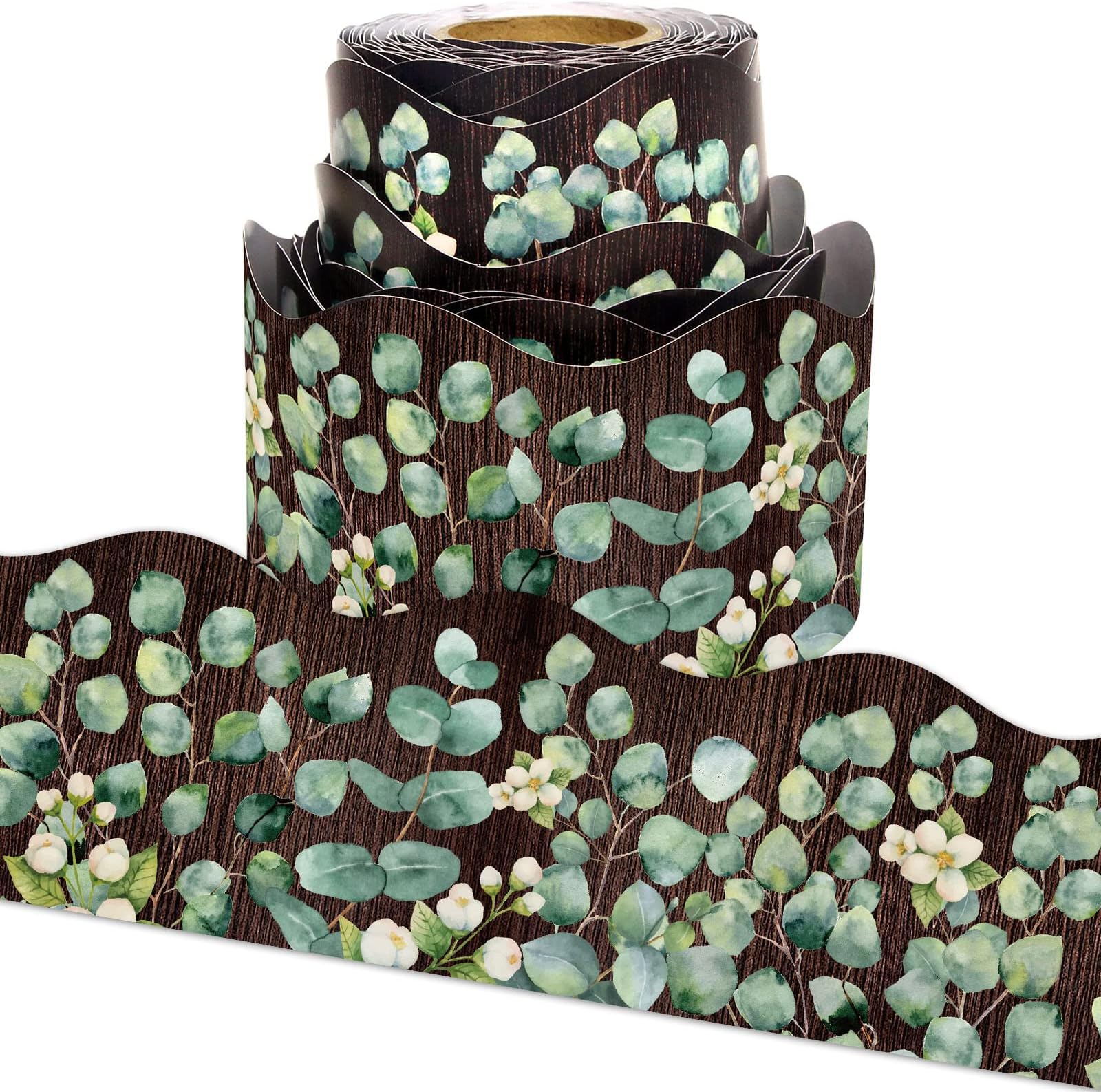 Amazon.com: Eucalyptus Bulletin Board Border Rustic Farmhouse Die-Cut ...