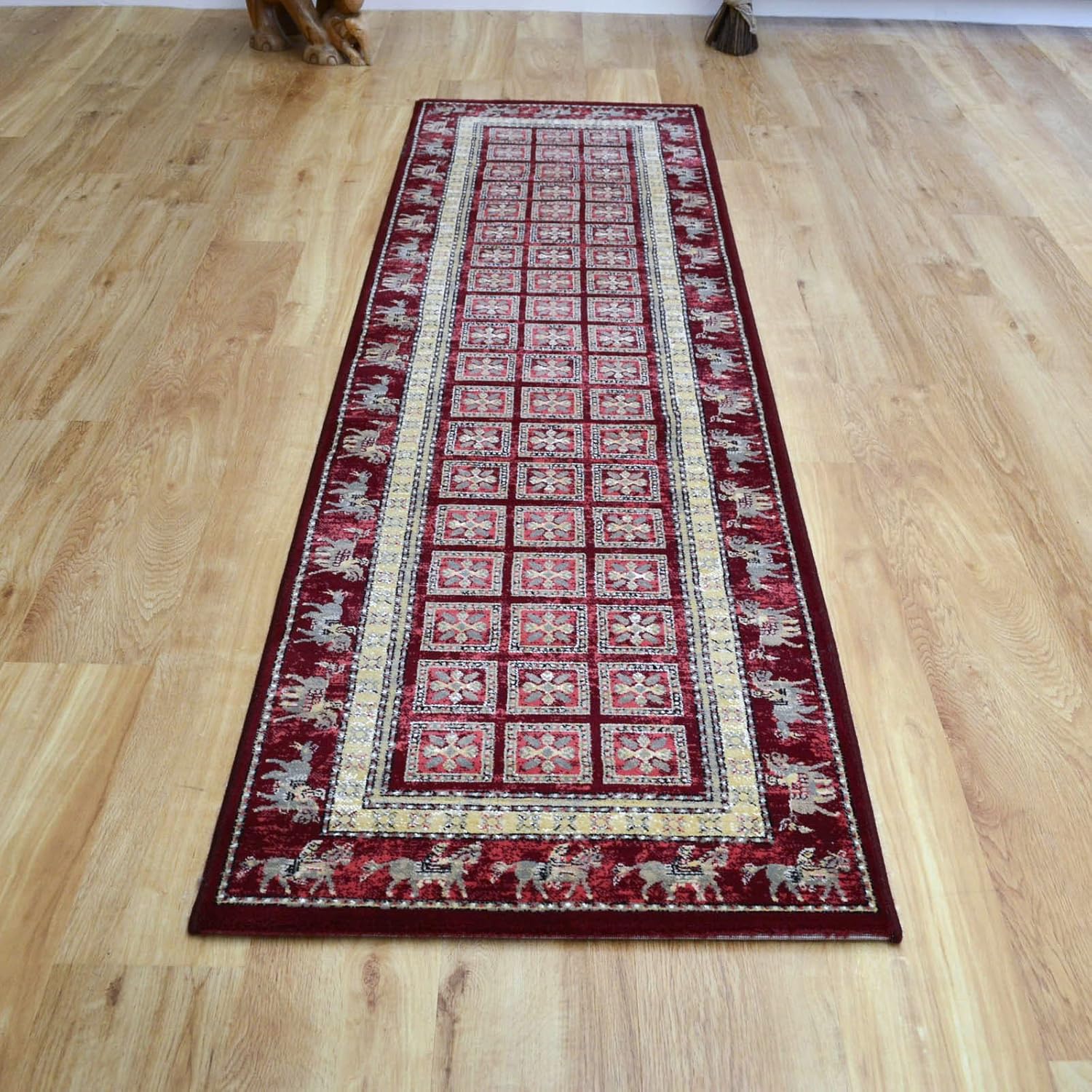 Amazon.com: Noble Art Traditional Hallway Runners 65106 390 Pazyryk Red ...