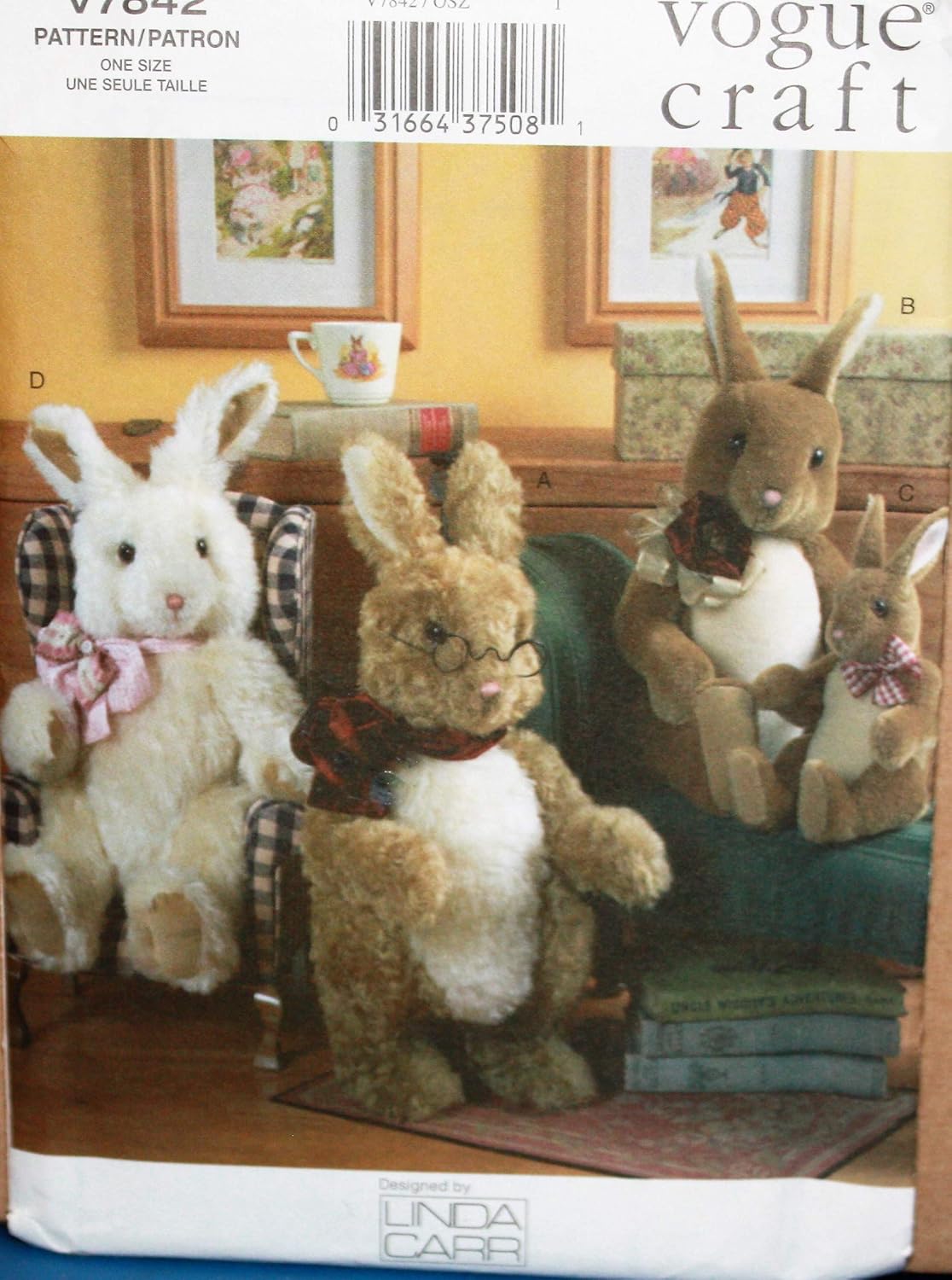 Amazon.com: Vogue Sewing Pattern V7842 or 7842. Delightful 12" & 21 ...