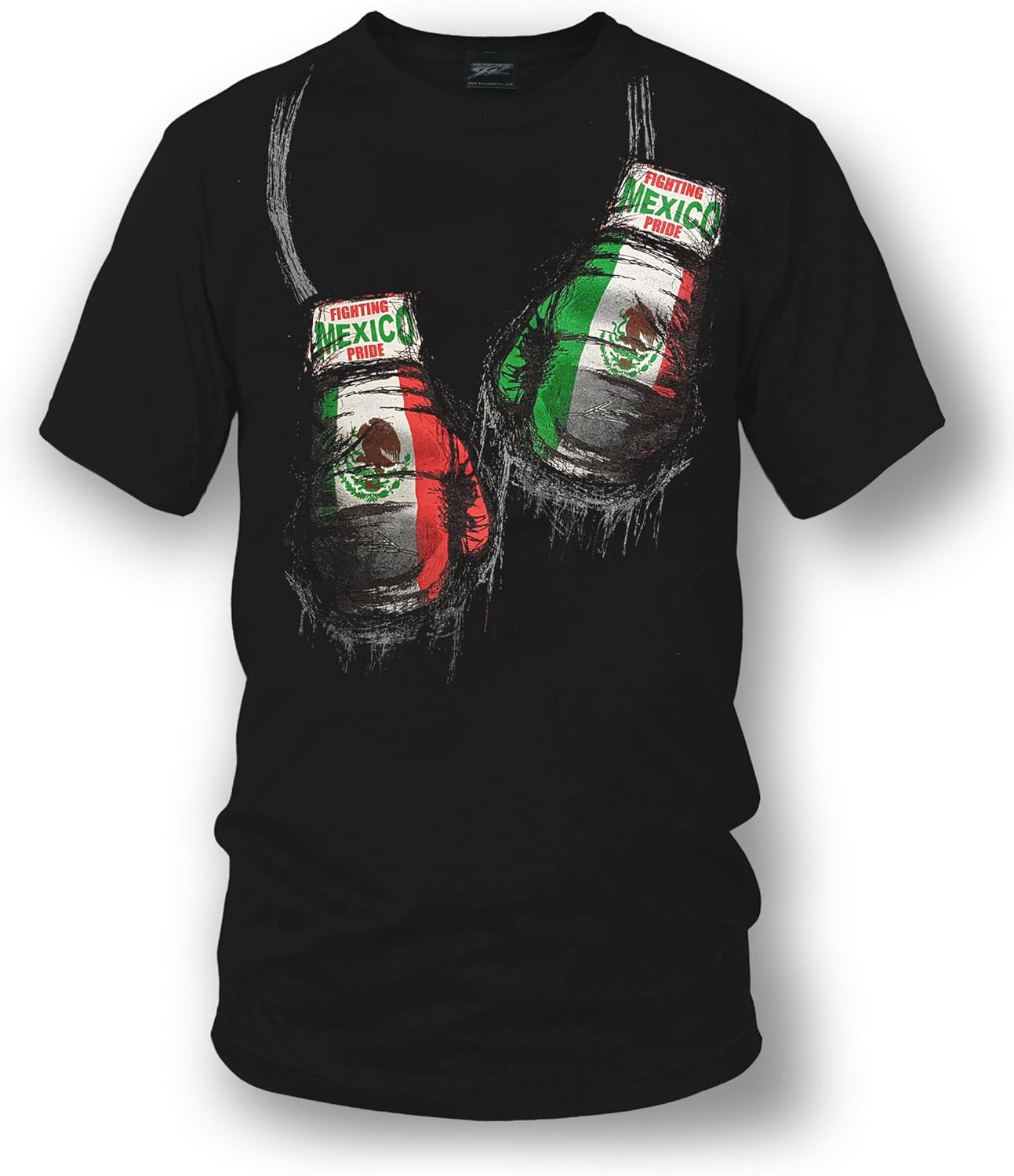 Amazon.com: Wicked Metal Mexico Boxing Shirt, Mexican Pride Black ...