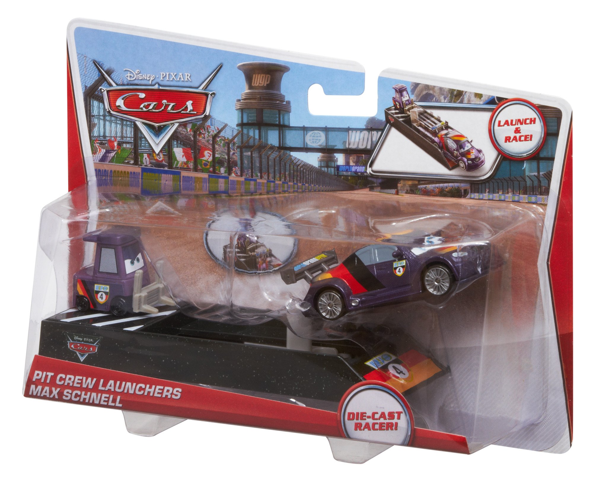 Buy Disney Cars Pit Crew Launchers Max Schnell Vehicle Online at ...