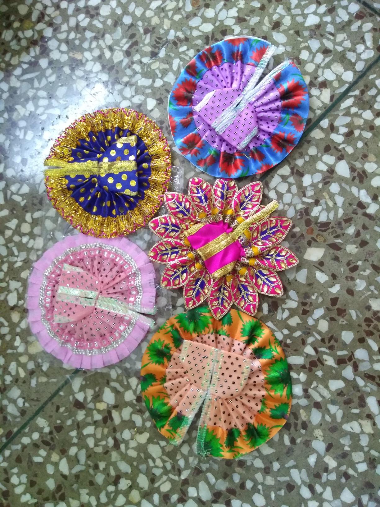 VARNI CREATION Silk God Poshak (5 inch, Multicolour) : Amazon.in: Home ...