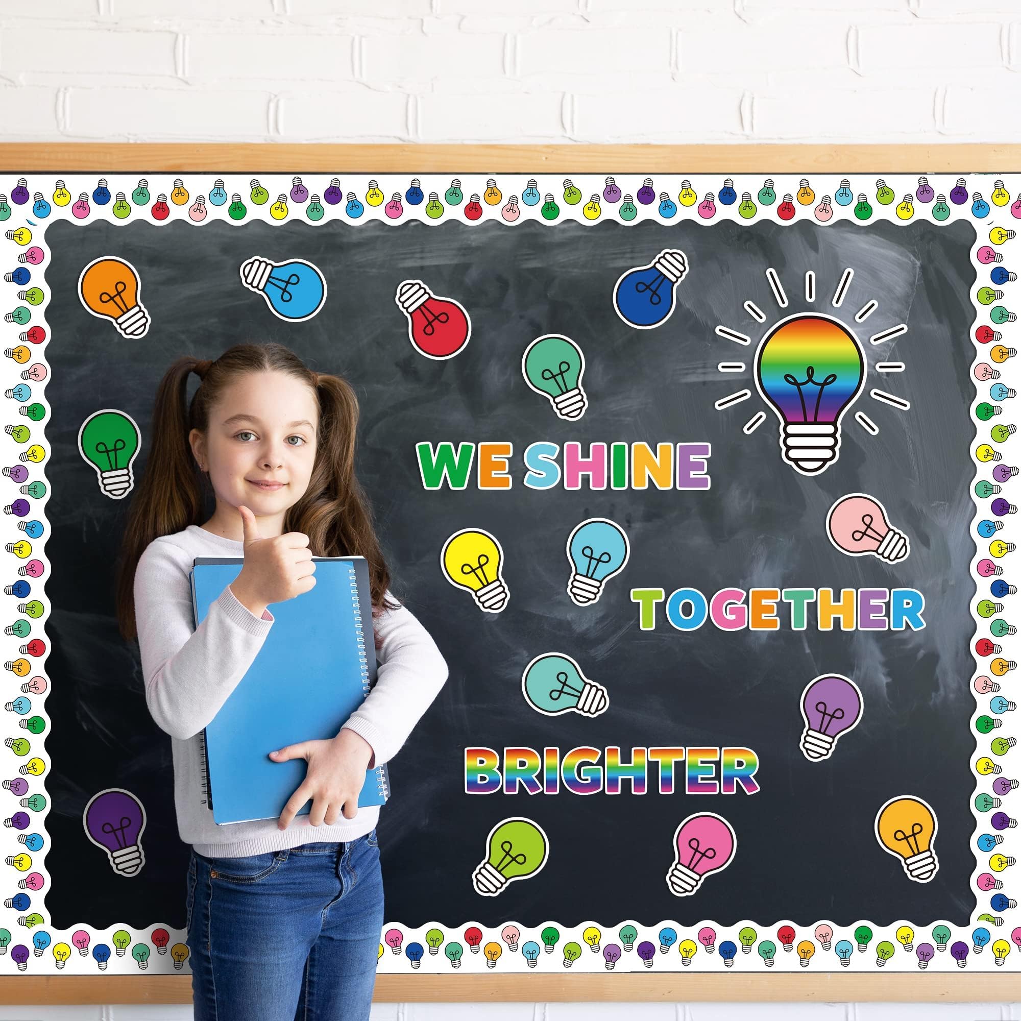 Snapklik.com : Back To School 137Pcs Light Bulb Bulletin Board Cutouts ...