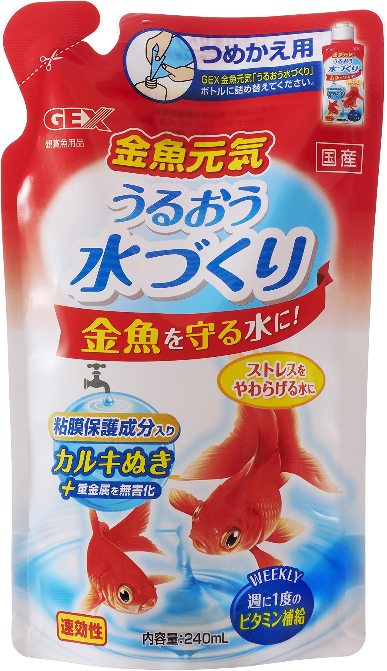 Amazon.co.jp: ジェックス GEX 金魚元気 500ml : ペット用品