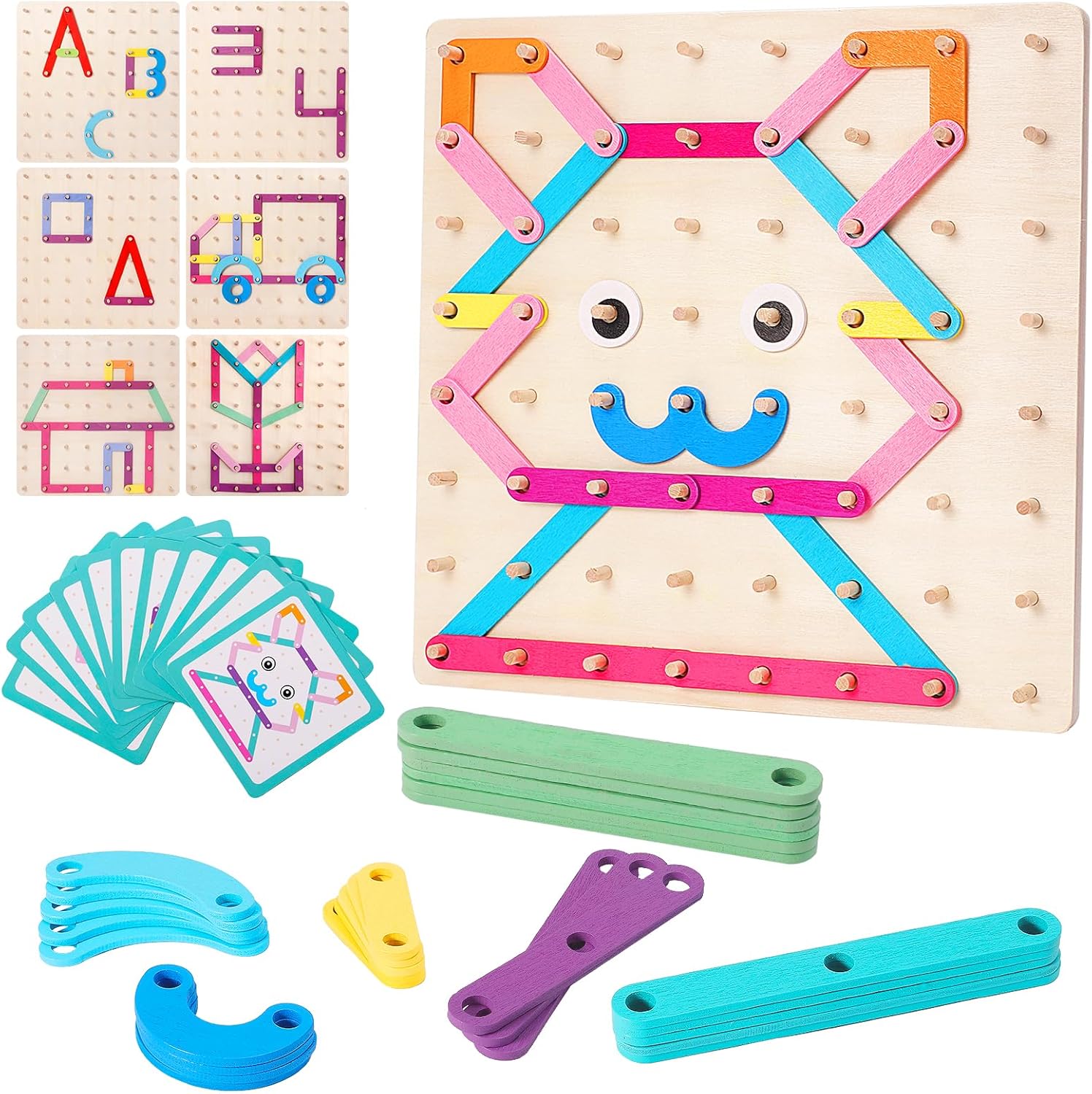 Amazon.com: Wooden Montessori Toy for Toddlers, Letter Number ...