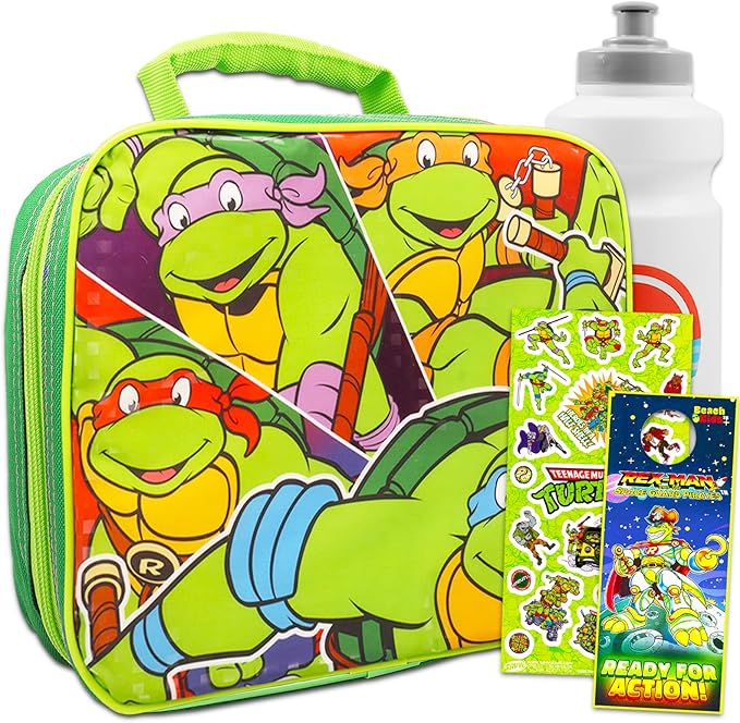Amazon.com: Teenage Mutant Ninja Turtles Lunch Box for Boys - Bundle ...