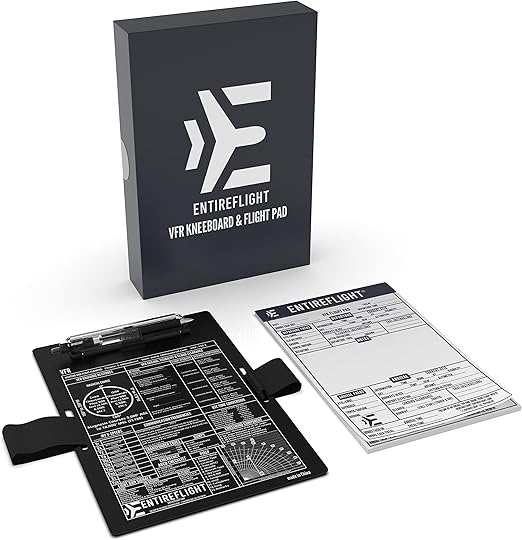 Amazon.com: EntireFlight Aviation Pilot Kneeboard VFR Black With ...