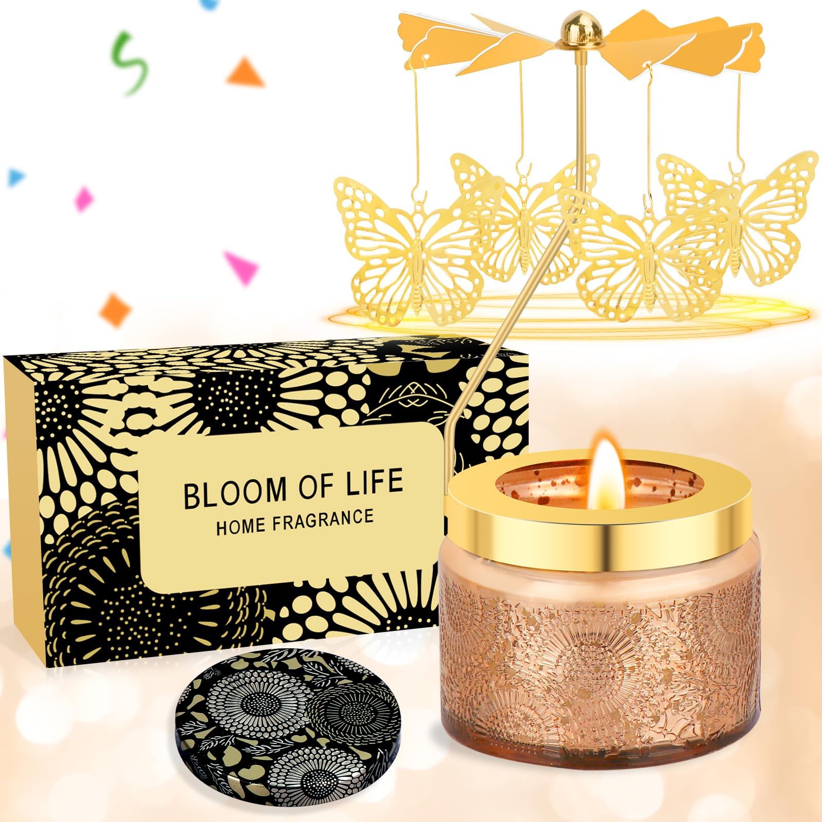 Amazon.com: Butterfly Gifts for Women, Birthday Candle Gifts for Women ...