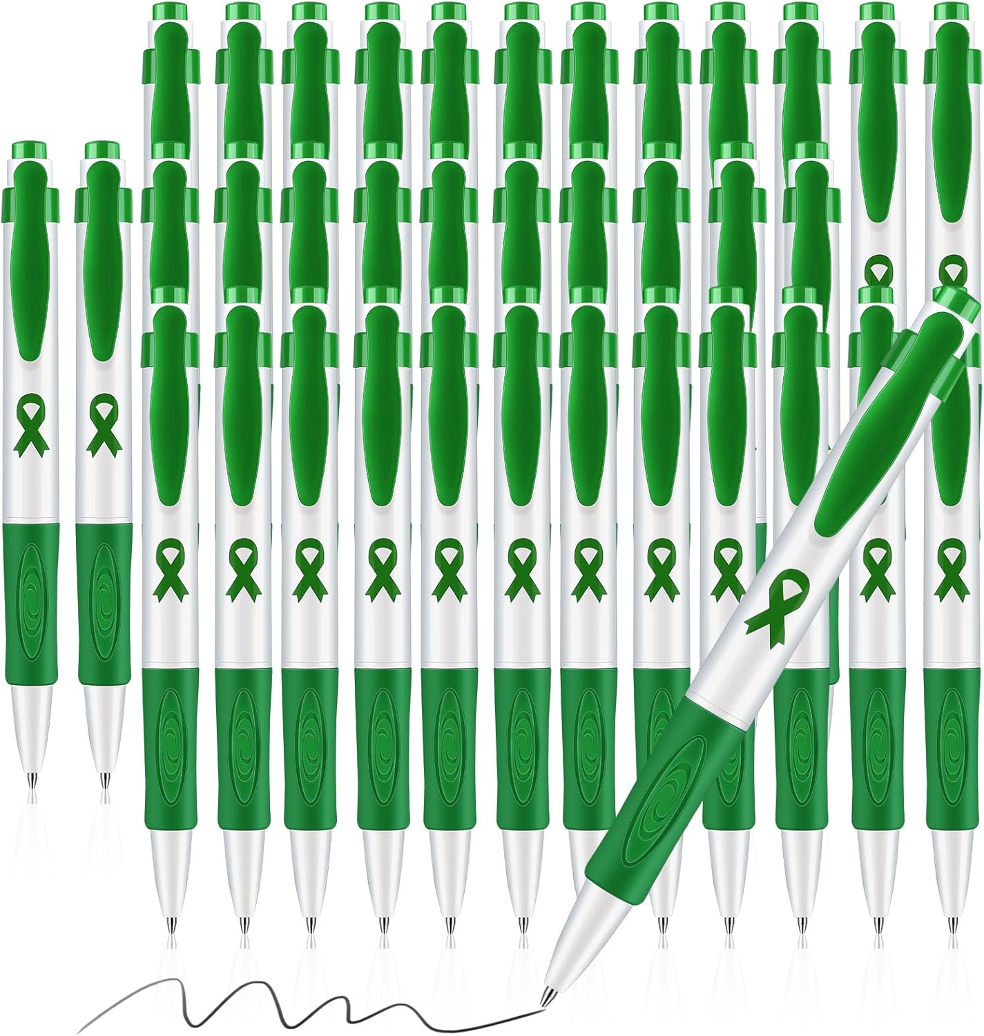 Amazon.com : Woanger Mental Health Awareness Pen Green Ribbon Mental ...