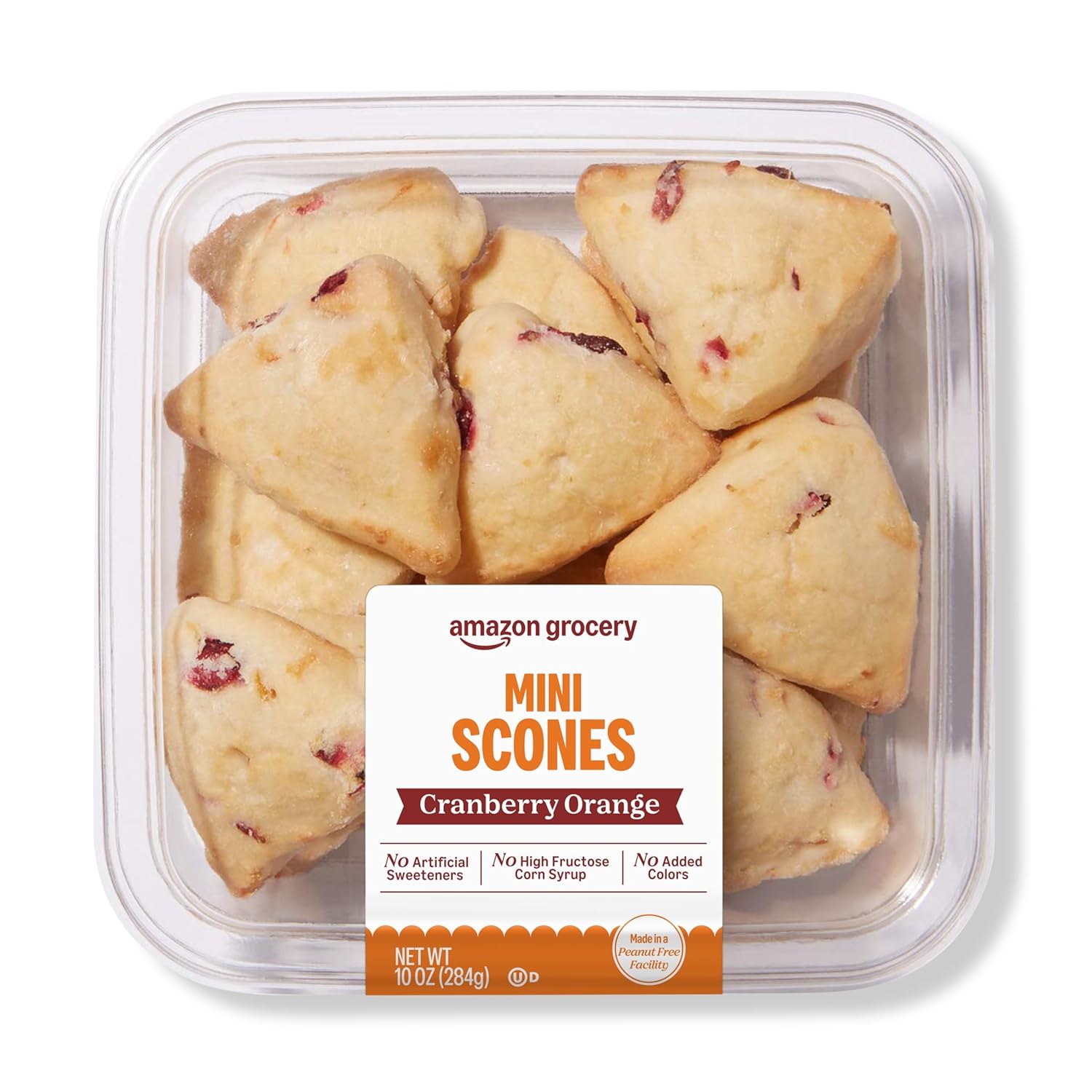 Amazon.com: Amazon Grocery, Cranberry Orange Mini Scones, 10 Oz, Frozen ...