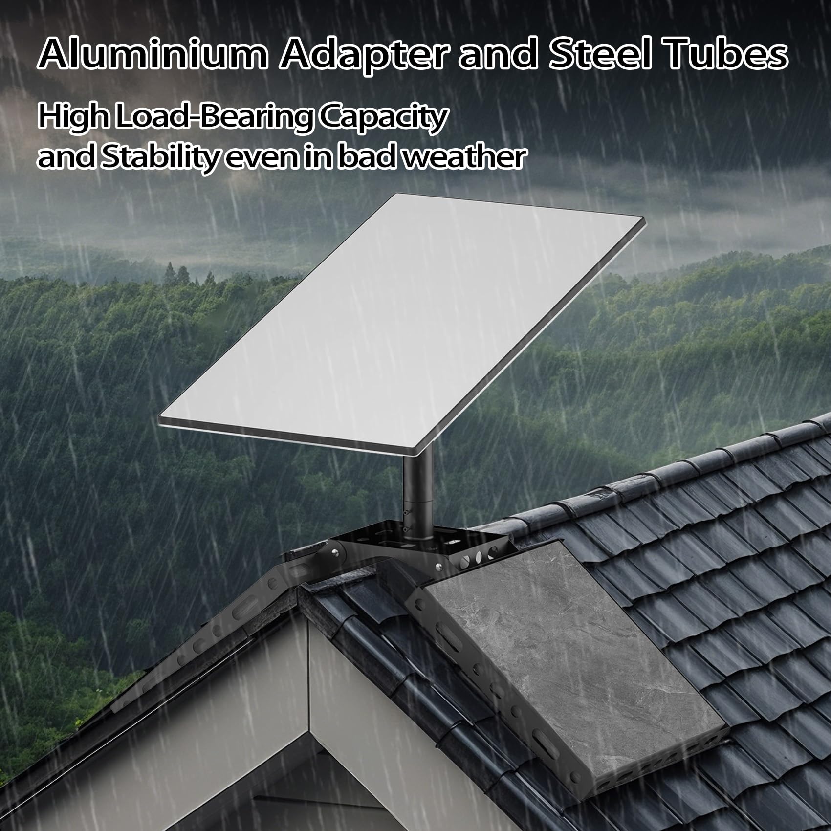 Snapklik.com : Starlink Gen 3 Roof Ridge Mount, Aluminium Pipe Adapter ...