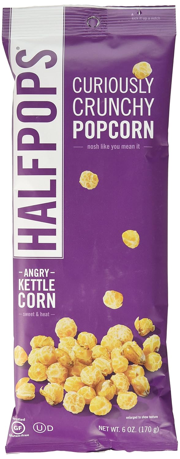 Amazon.com: Halfpops Popcorn, Angry Kettle Corn, 6 Ounce (Pack of 12)