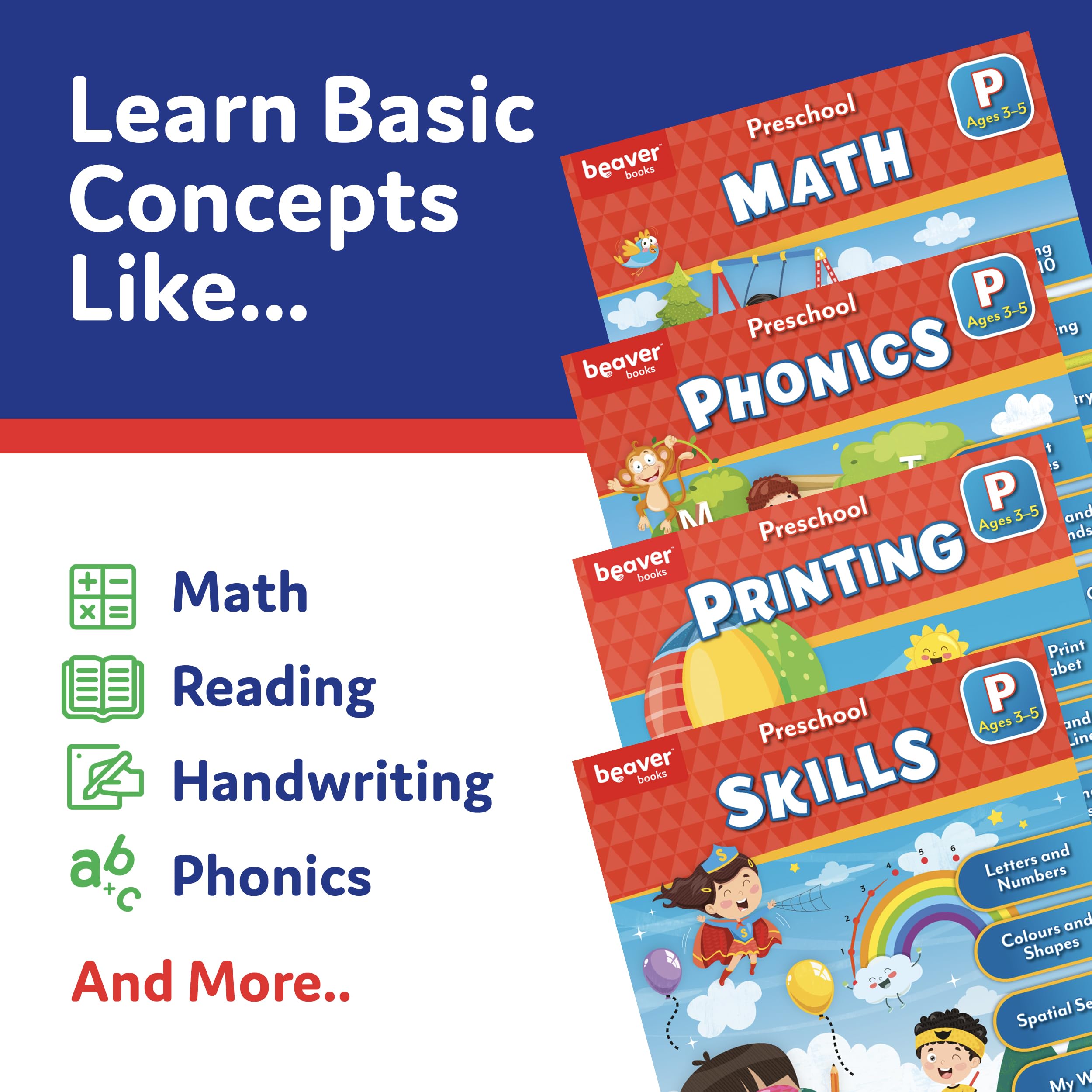 Snapklik.com : Head Start Workbooks For Kids Ages 3-5, Fun Preschool ...