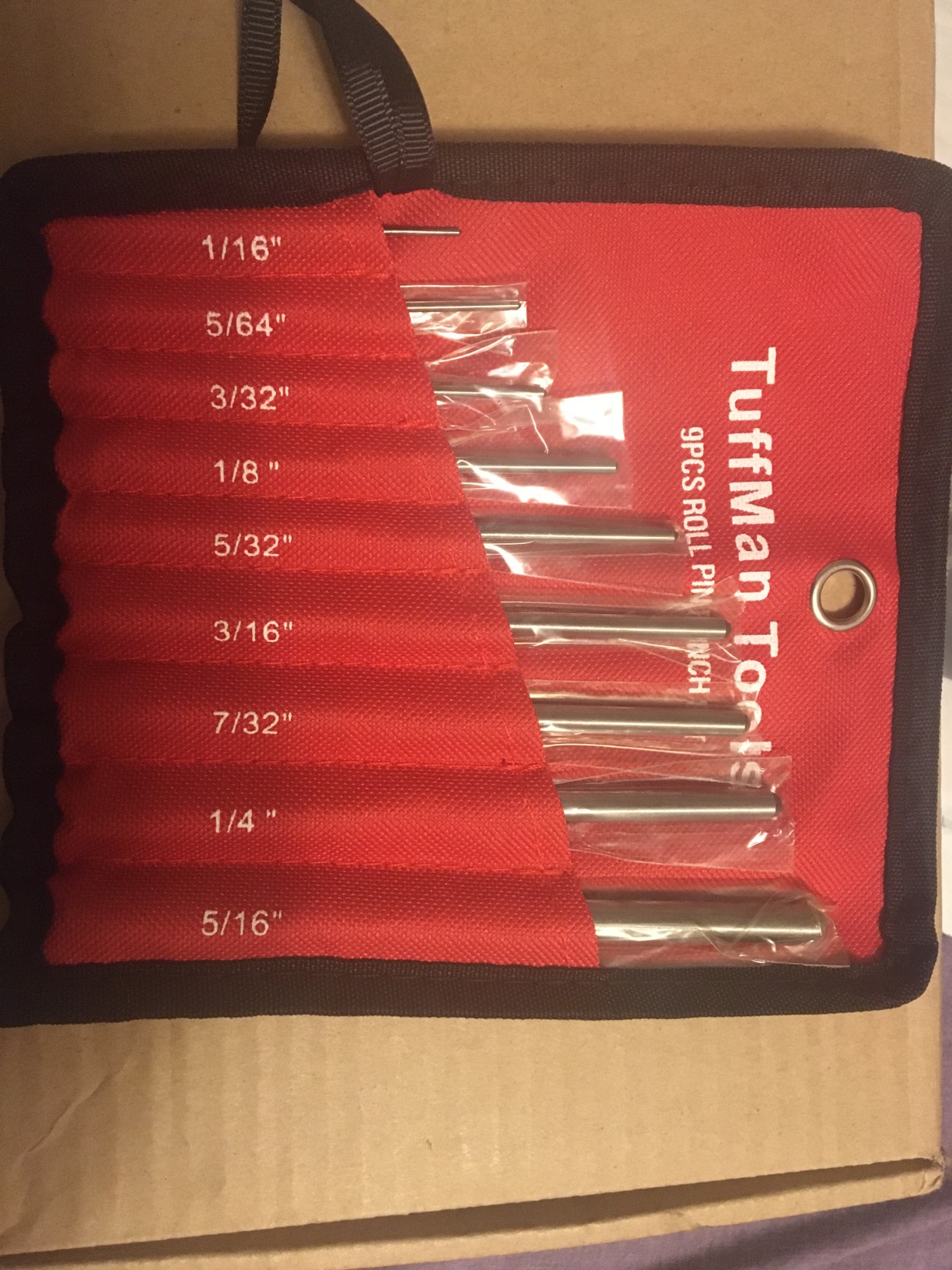 TuffMan Tools, Roll Pin Punch Set 9pc Craftsman Tool Set - Great Nail ...