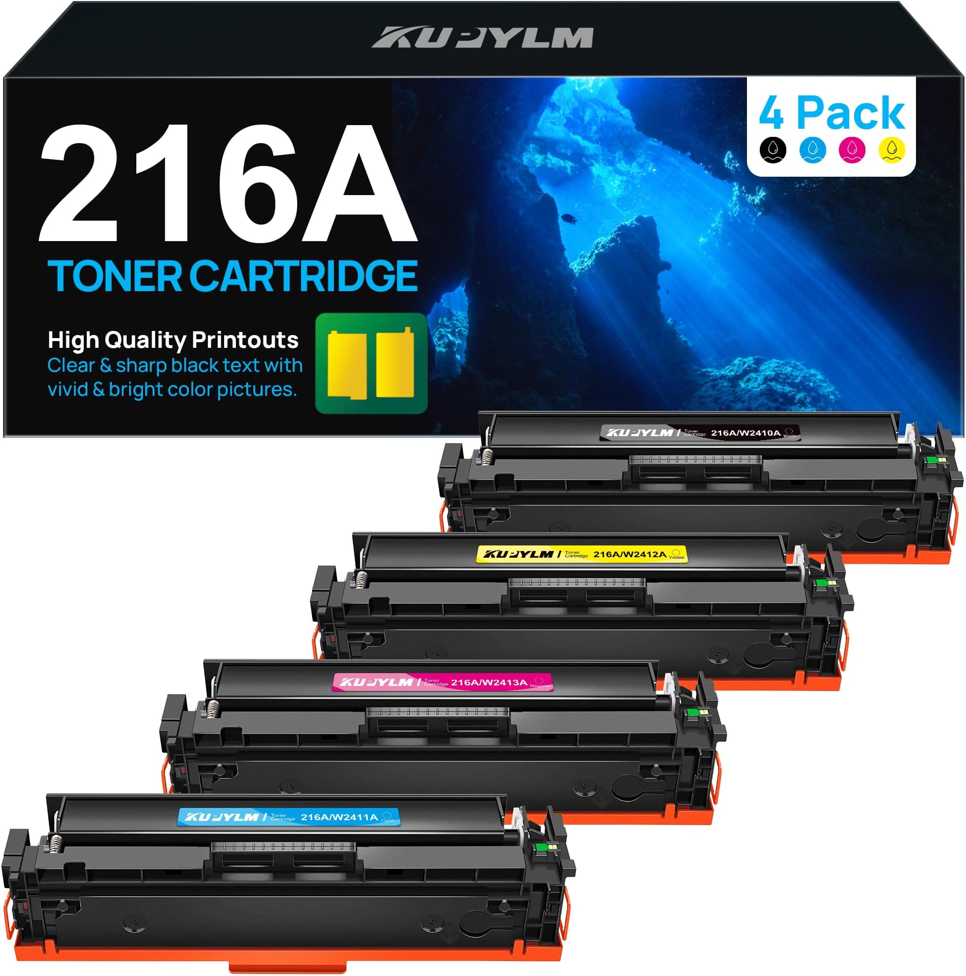 HP 216A W2410A Toner Noir Authentique pour HP LaserJet Pro M182n ...