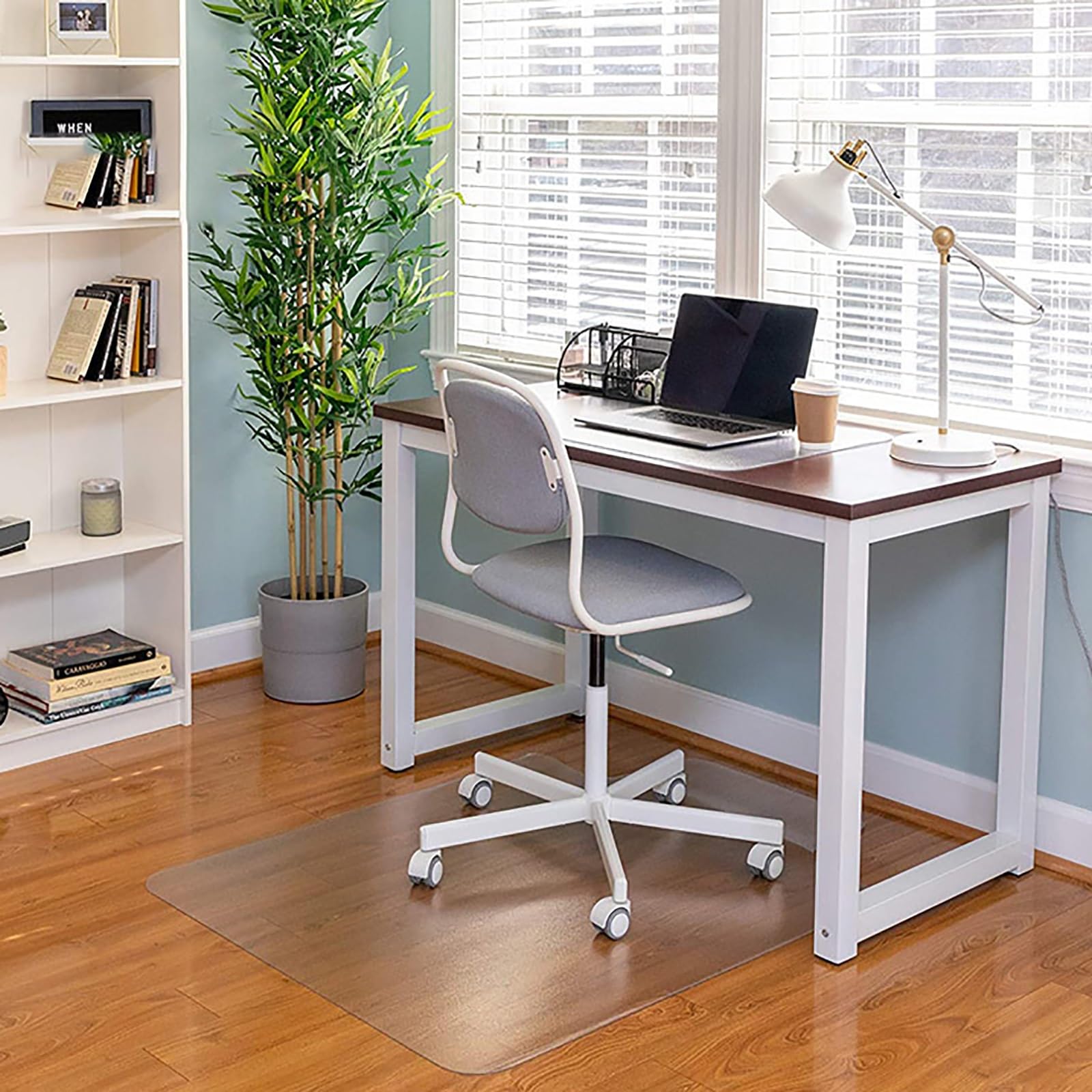 Plastic Floor Mat, Office Mats for Rolling Chairs, Large Non Slip Clear ...