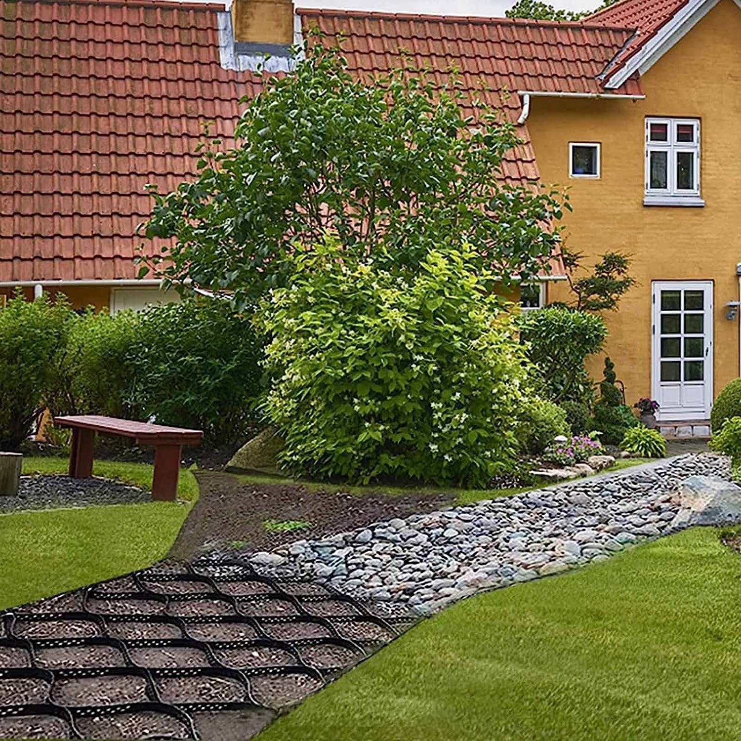 Amazon.com : Geo grid 2 Inch Geogrid Driveway, Foldable Telescopic ...