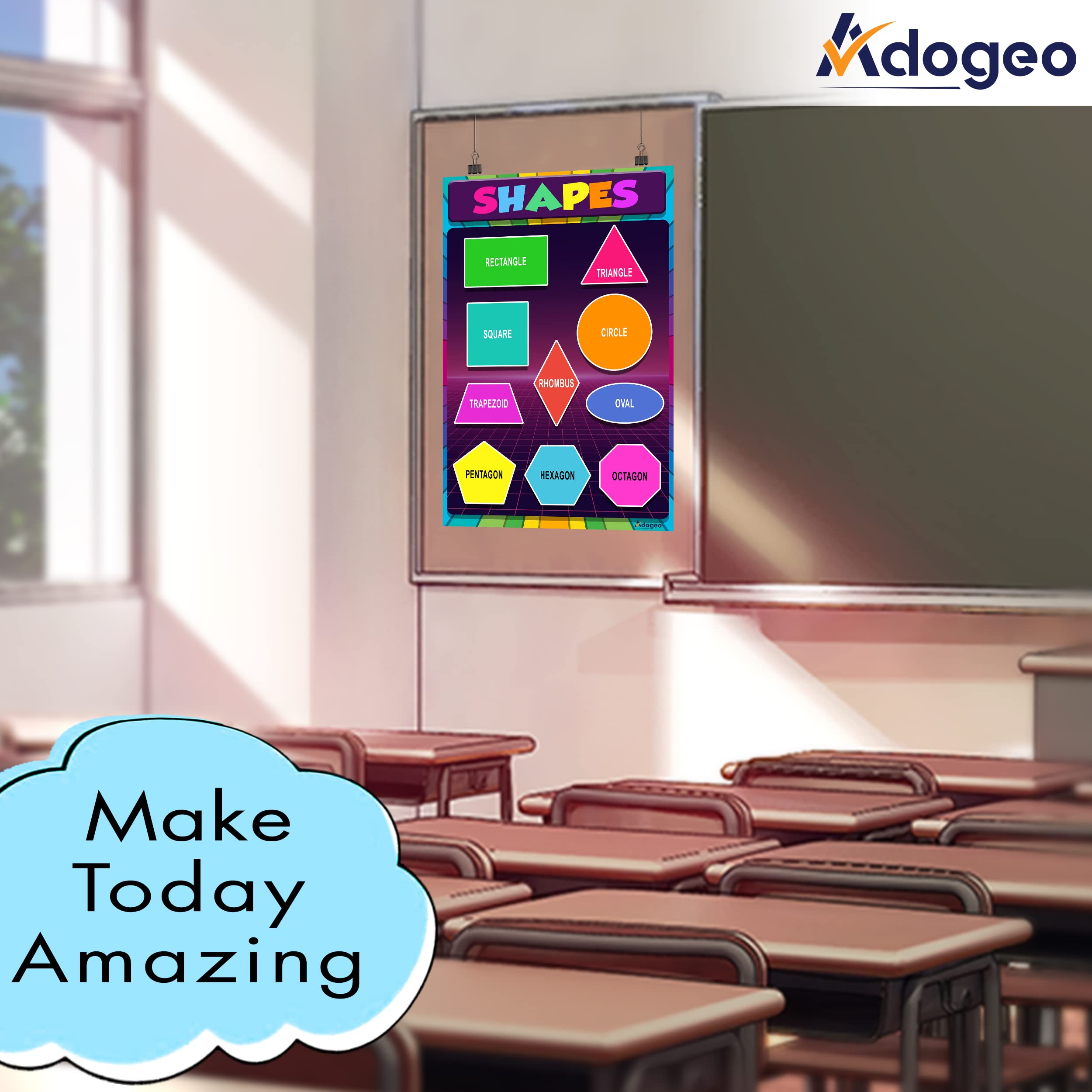 Snapklik.com : ADOGEO 2D Geometric Shapes Poster For Math Classrooms