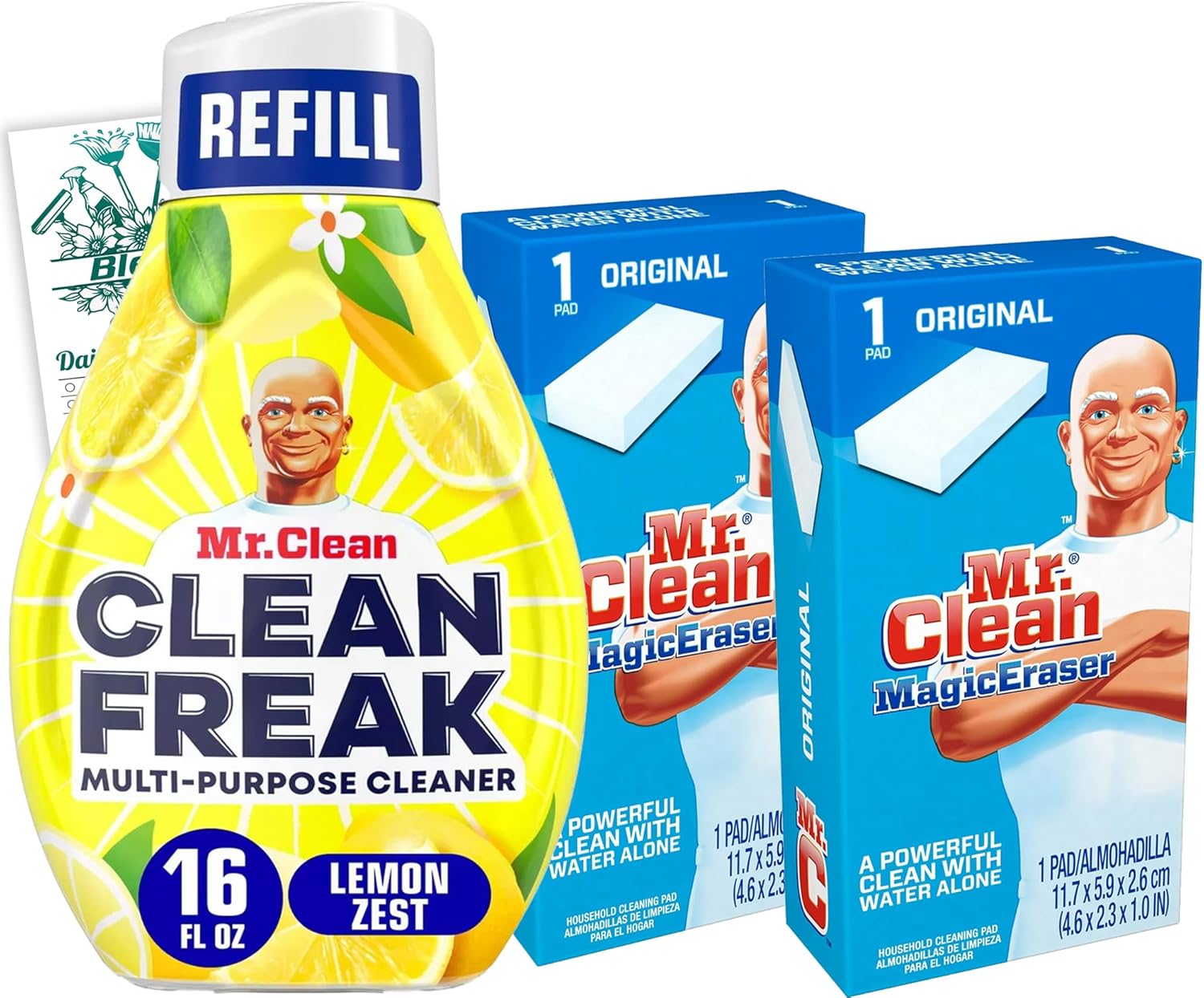 Amazon.com: Bleam Mr Clean Freak Multi Surface Spray Lemon Scent Refill ...
