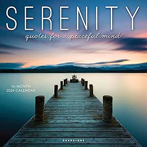 Amazon.com: Graphique 2024 Serenity Wall Calendar | 12” x 12” | Thick ...