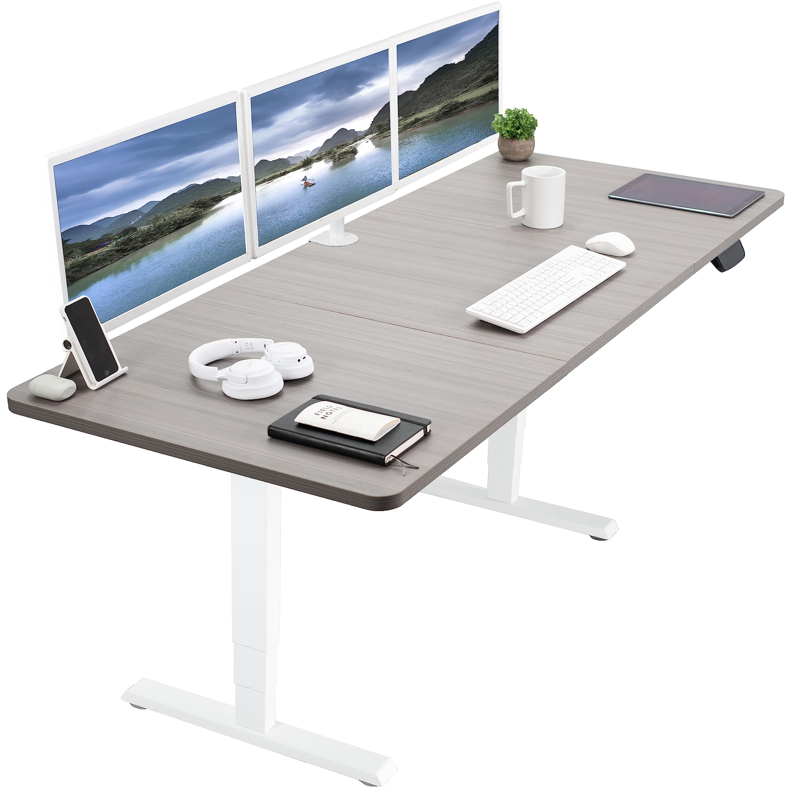 Snapklik.com : VIVO Electric Height Adjustable 71 X 30 Inch Memory ...