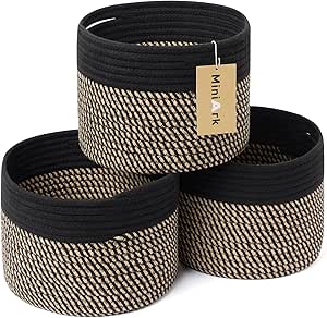 MiniArk Small Basket for Organizing | Cube Shelf Closet Storage Baskets ...