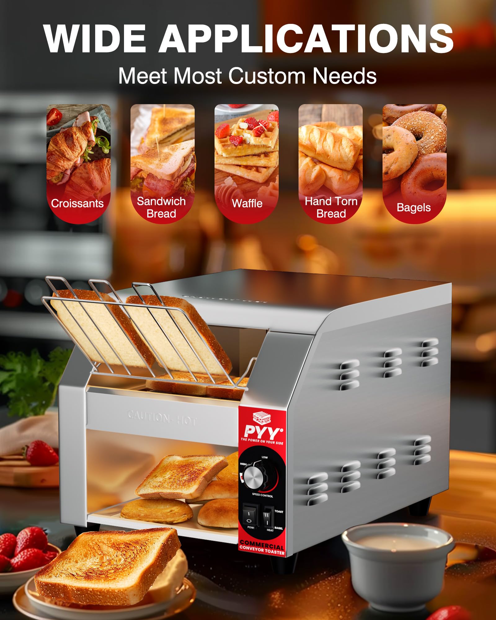 Snapklik.com : PYY Commercial Conveyor Toaster - 450 Slices/Hour ...