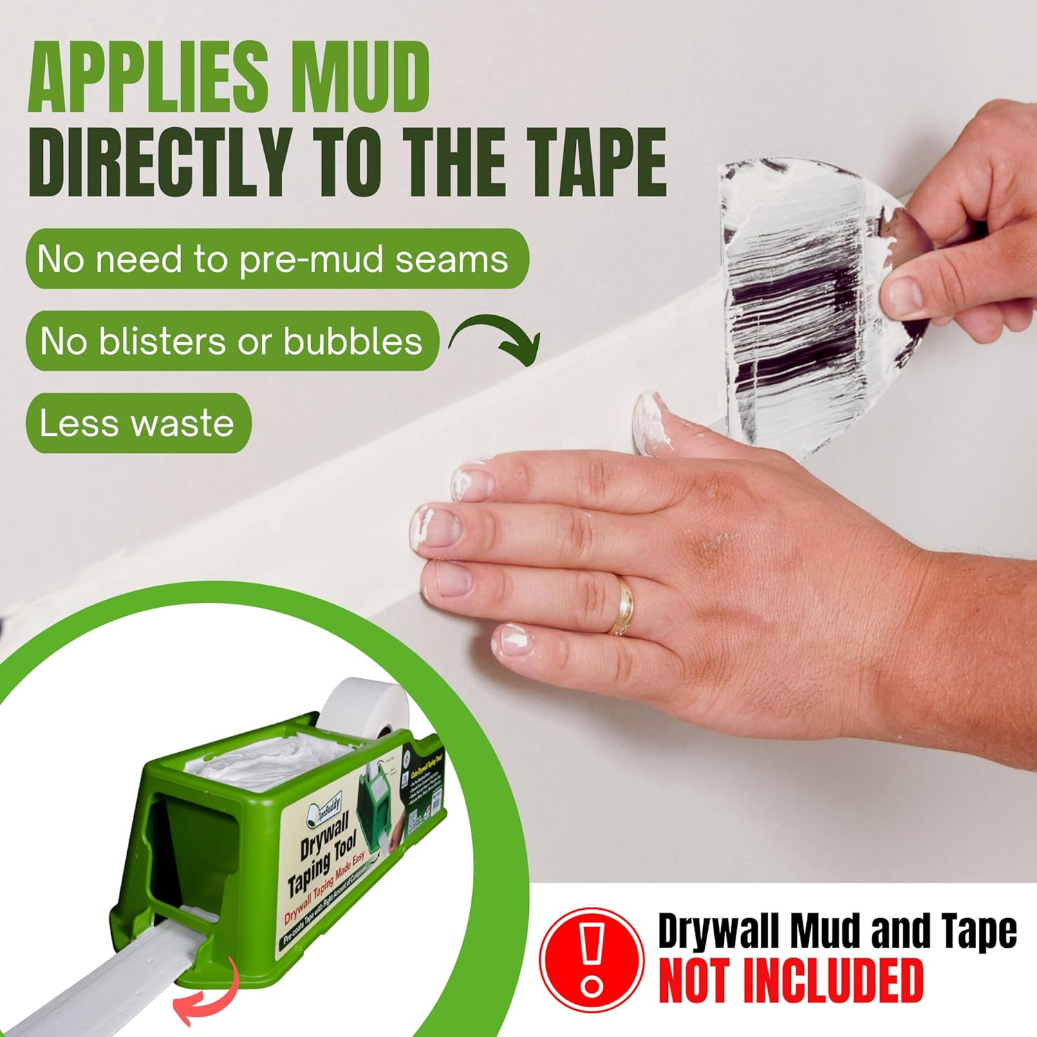 TapeBuddy Drywall Tape Dispenser - Efficient & Money-saving Taping Tool ...