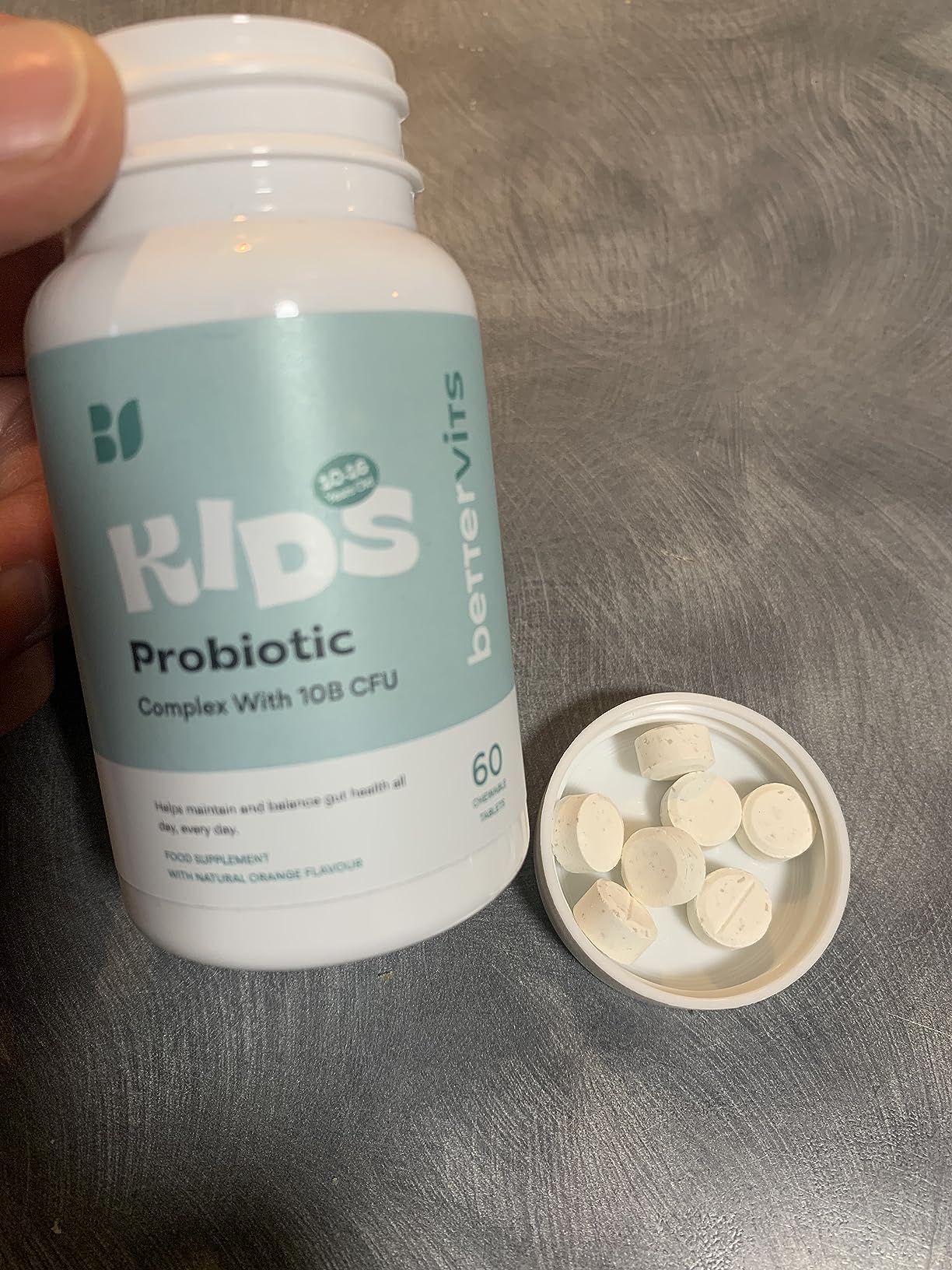 Bettervits Kids Chewable Probiotic | 10B CFU | 10-16 Year Olds ...