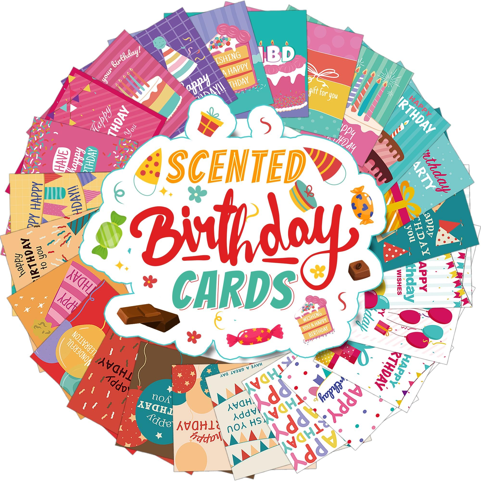 Amazon.com: Hadley Designs 54 Happy Birthday Cards Bulk with Envelopes ...