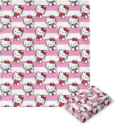 Amazon.com: NORTHWEST Sanrio Hello Kitty Forever Sweet Silk Touch Throw ...