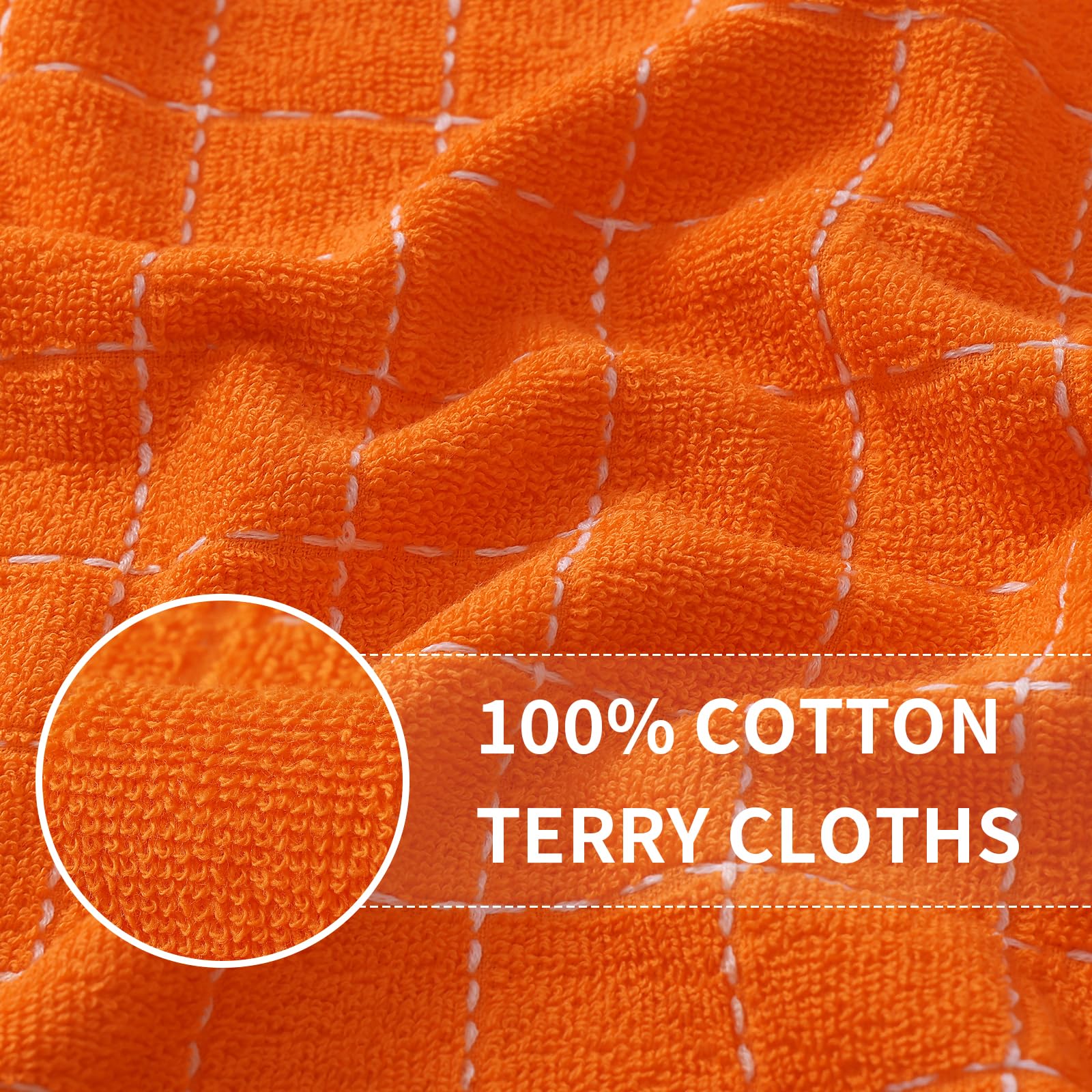 Snapklik.com : Homaxy 100% Cotton Terry Kitchen Towels