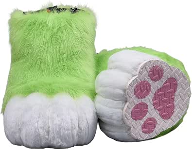 Amazon.com | Fursuit Padfoot,Fursuit Furry Feet,Faux Fur Feet Paws ...