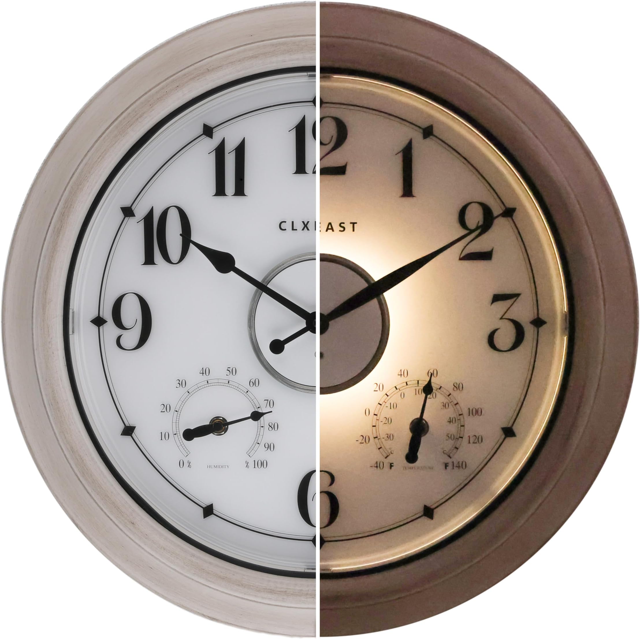 Amazon.com: FOUNTAIN DESIGNS 24" Jameson in/Outdoor Lighted Clock, Self ...